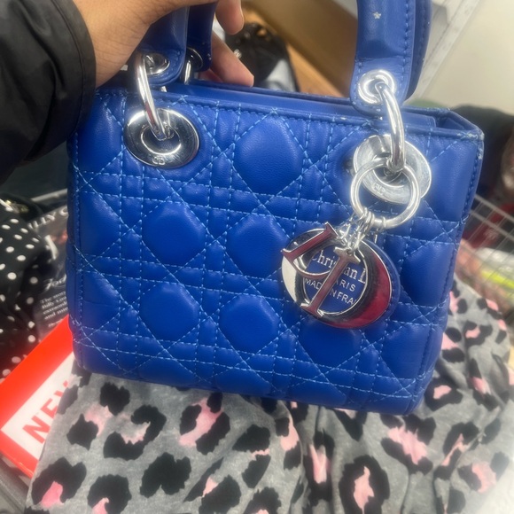 Dior | Bags | Dior Royal Blue Mini Bag | Poshmark